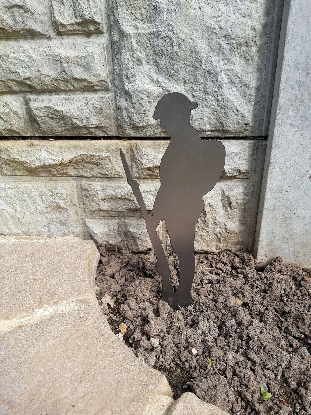 Metal 12" Tommy Army Soldier Garden Flower Pot | Metal Soldiers